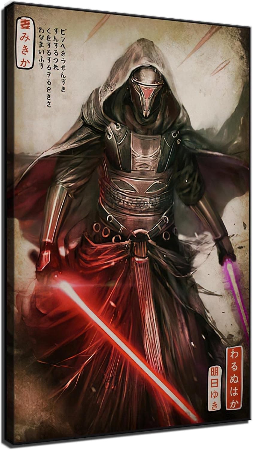 Amazon.com: MDHBV1999 Darth Revan Poster Star Wars Posters Canvas Wall ...