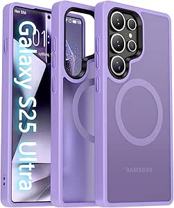 Amazon.com: Oterkin Magnetic for Samsung Galaxy S25 Ultra Case Matte [Compatible with MagSafe ...