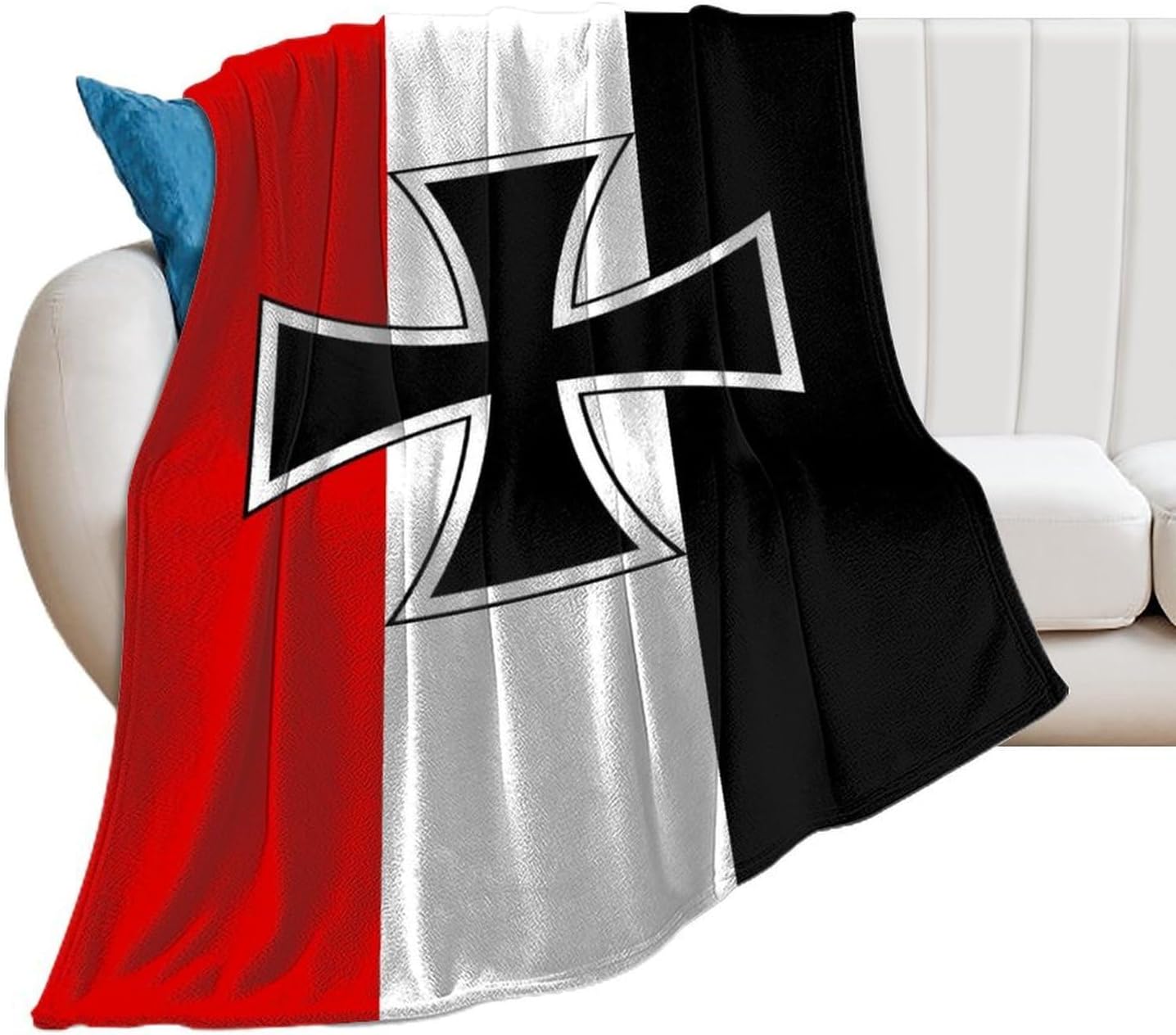 Flag of German Empire Soft Flannel Blanket for Couch Thick and Warm ...