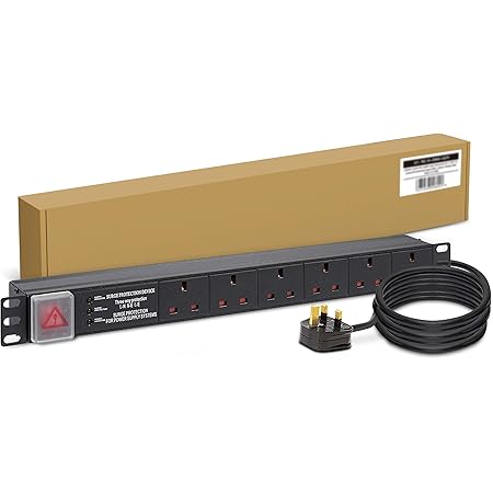 LMS Data 6 Gang Horizontal 13amp Switched Power Distribution Unit (PDU ...