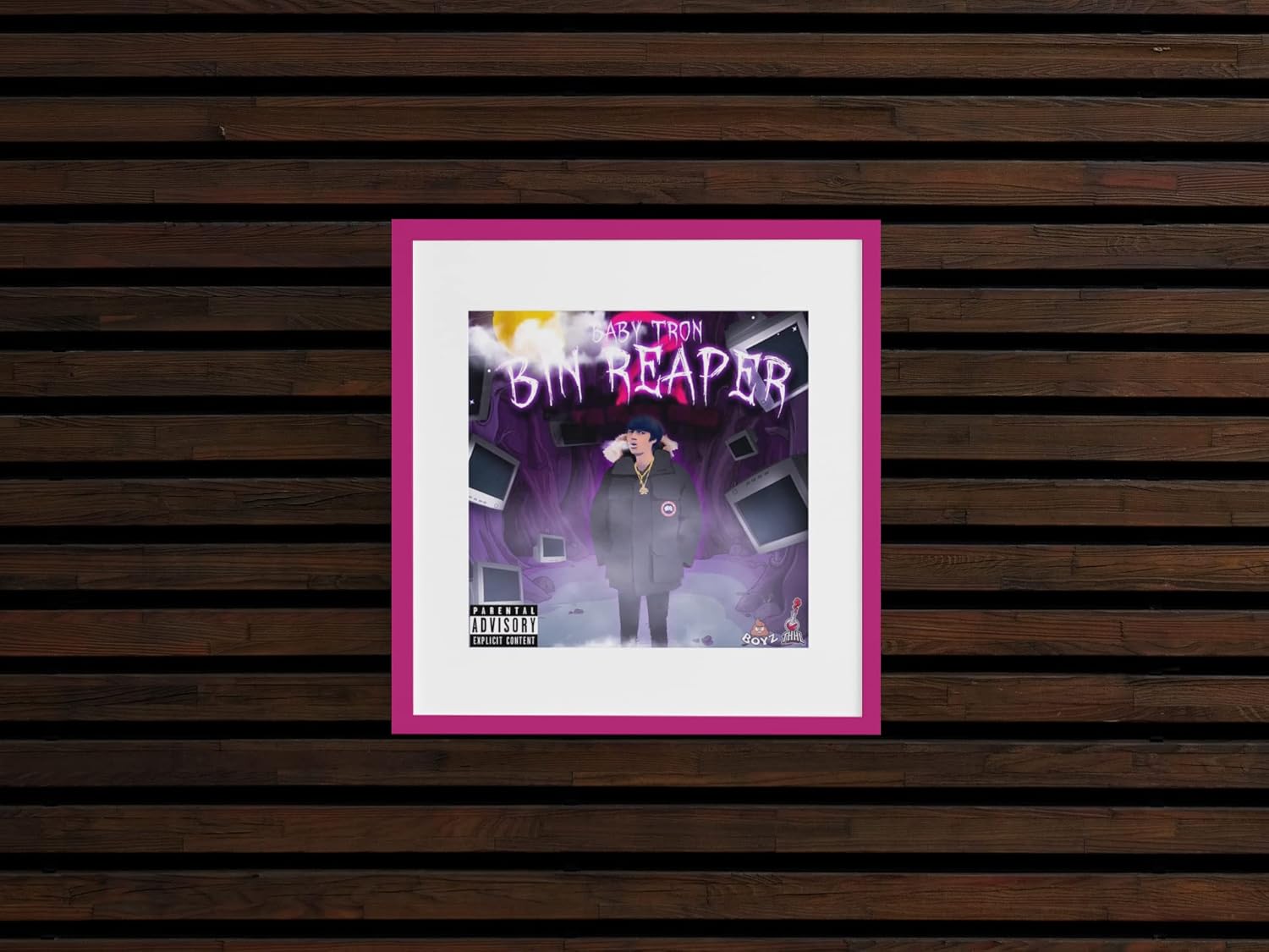 Amazon.com: Baby Tron (Bin Reaper 2) Album Cover POSTER - 12x12 Inches ...