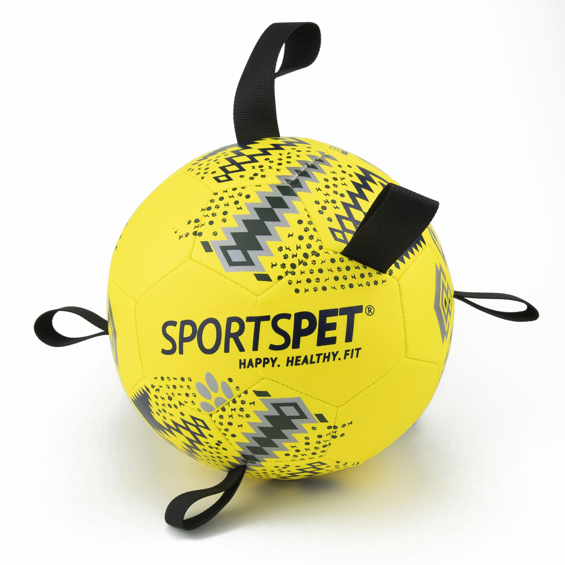 SPORTSPET Dog Football with Grab Tabs, Durable Interactive Dog Balls ...