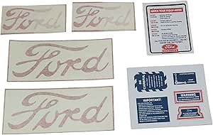 Decal Set Compatible with Ford New Holland 8N Farm Tractors from 1948 ...