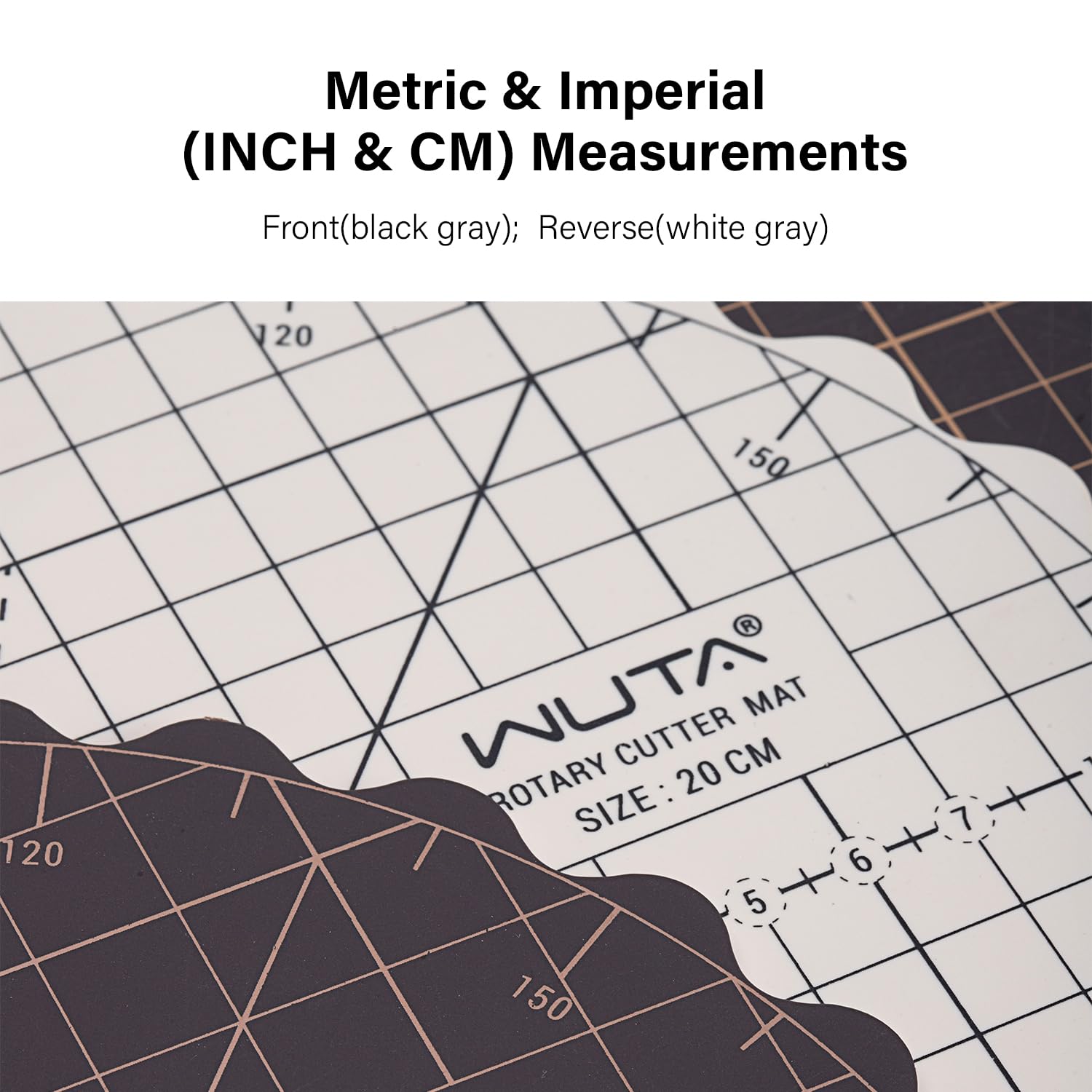 Snapklik.com : WUTA Circle Cutting Mat 8-inch Round Self Healing Mat ...