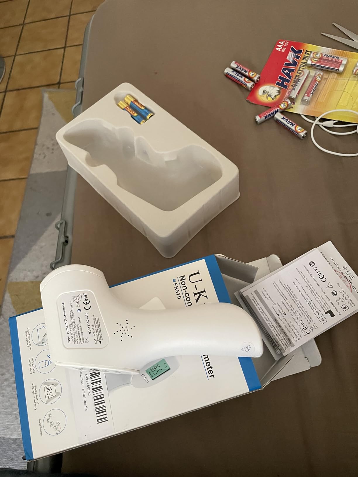 Cunsieun Thermomètre portable sans contact haute précision Bonne ...