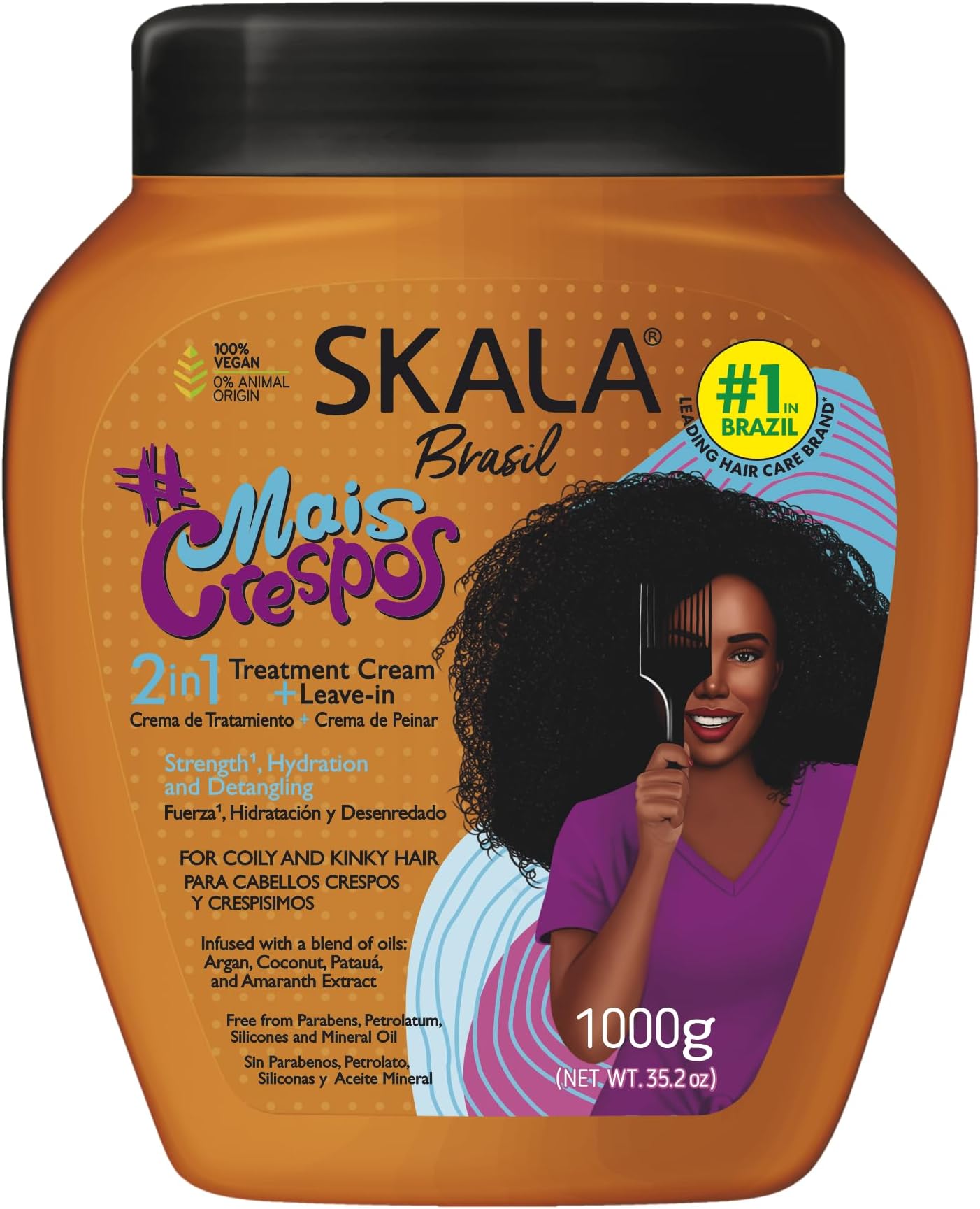 Amazon.com: SKALA Mais Crespos Super Curly Hair Type 4ABC - Hydrate ...