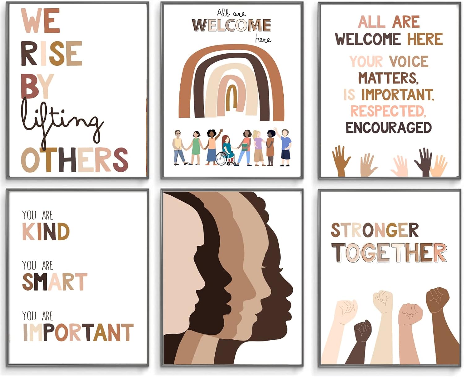 Amazon.com: AUNMER Inspirational Quotes Art Prints Set of 6 (11”X14 ...