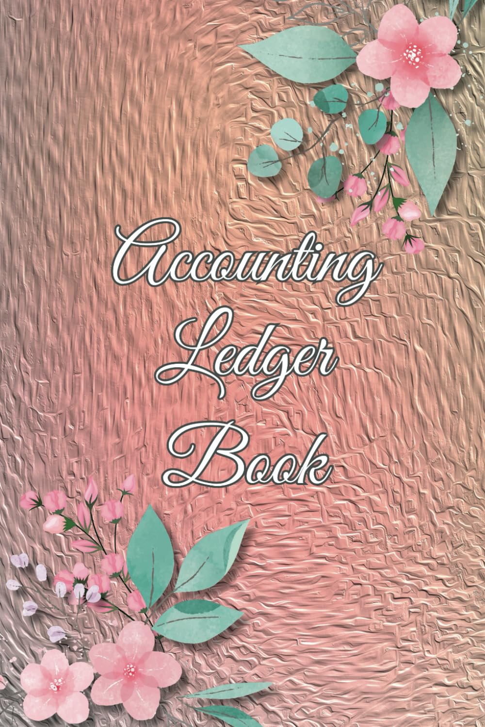 ACCOUNTING LEDGER BOOK Floral: 6x9 108 Pages with 2023/2024 Calendar and Note Pages: Imprints ...