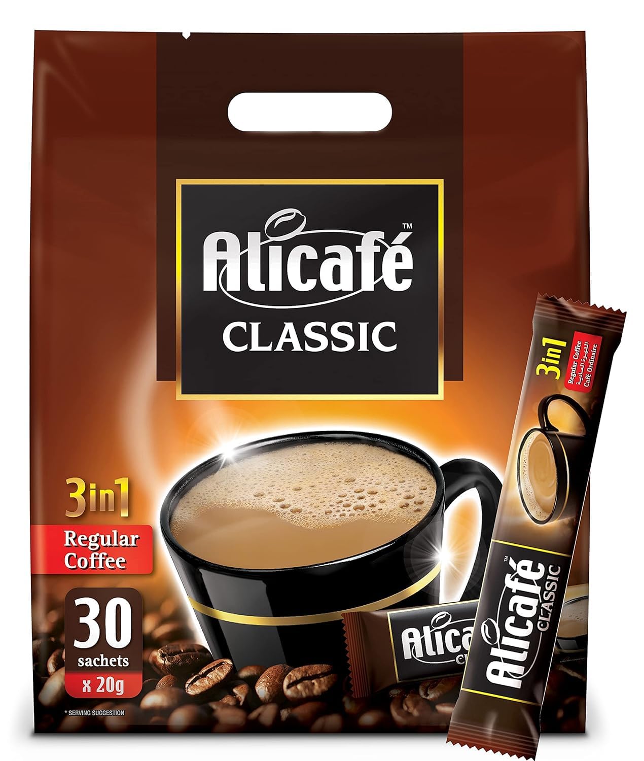 Alicafe Classic 3 In 1 Instant Coffee 30 X 20G 600 Gram (Imported) (Uae ...