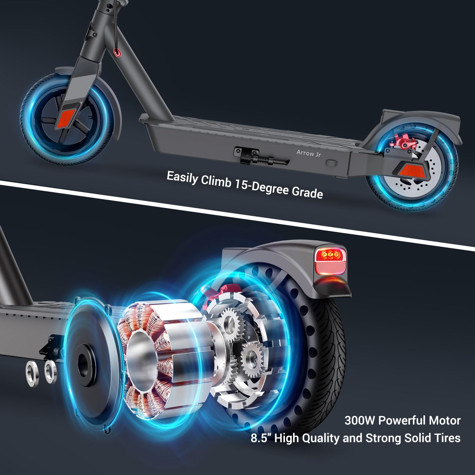 Snapklik.com : Electric Scooter - 500W Peak Motor, 15-20 Miles Range ...