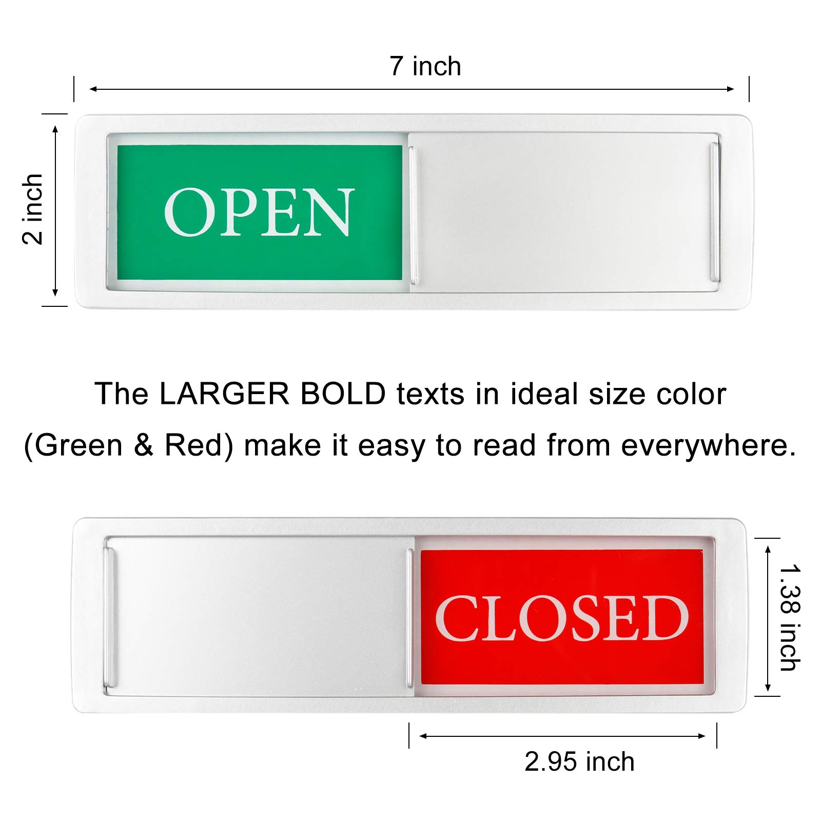 Open Sign For Bussiness Door, Open Closed Slide Door Sign for Office ...