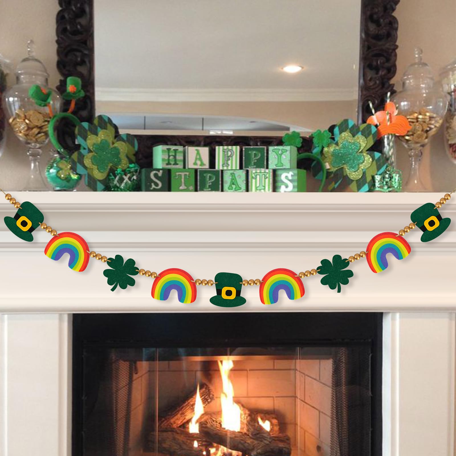 Amazon.com: Knomeko St Patricks Day Banner Decorations St Patricks Day ...