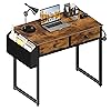 Amazon.com: Tribesigns Small Portable Desk with Power Outlet, Height ...