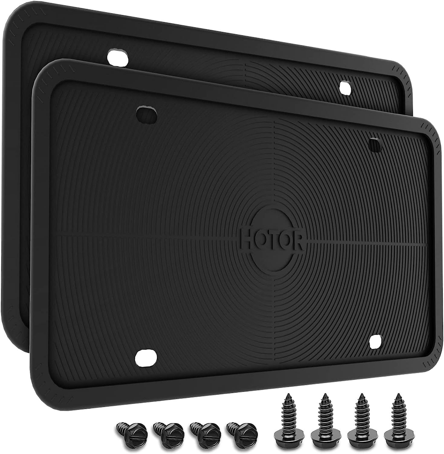 Amazon.com: Silicone American Flag License Plate Frames- Rustproof ...