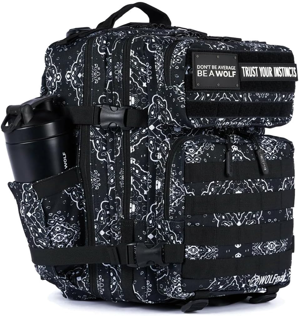 Amazon.com | WOLFpak 25L Backpack (Black Bandana) | Casual Daypacks