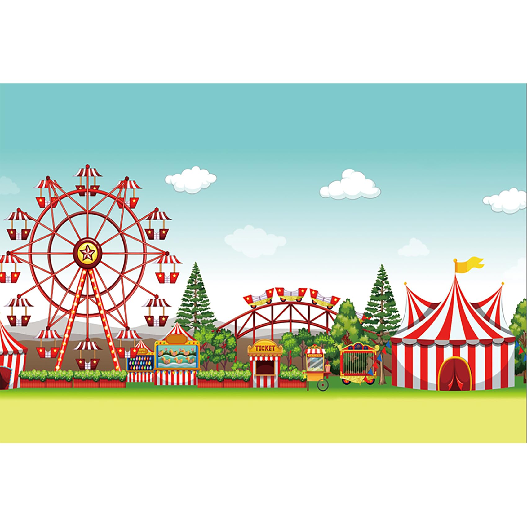 Carnival Wallpaper Backgrounds Poster Vector Circus Background.