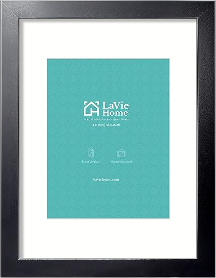 Amazon.com - LaVie Home 14x18 Picture Frame Black Poster Frame,Display ...