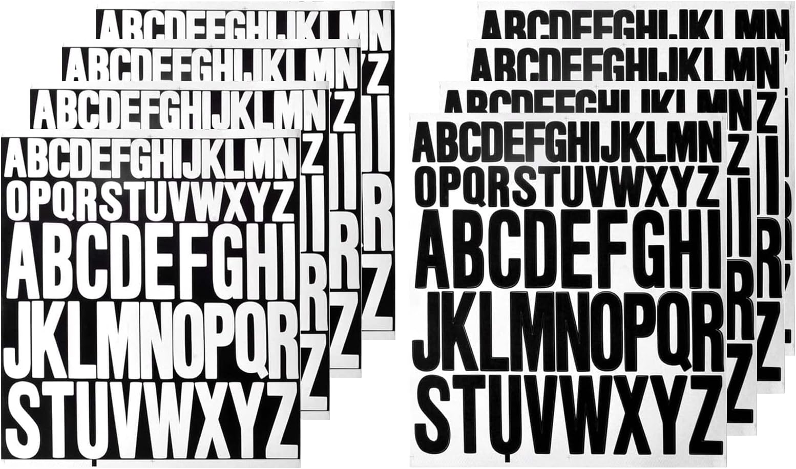 White Letters Transfers - 12 mm - 1 Sheet : Amazon.co.uk: Stationery ...