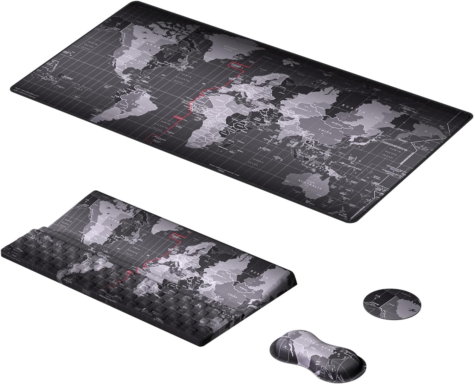 Amazon.com: Ospelelf Ergonomic Mouse Pad and Keyboard Stand Wrist Rest ...