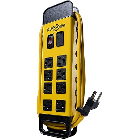 Amazon.com: Yellow Jacket 5148 Modern 8-Outlet Metal Power Block with 2 ...