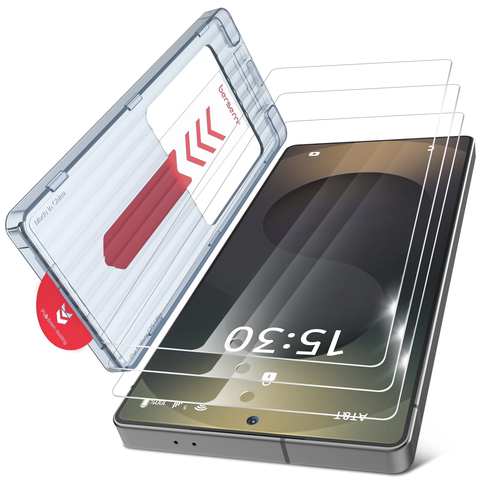 Amazon.com: bersem 3 Pack for Samsung Galaxy S25 Ultra Screen Protector ...