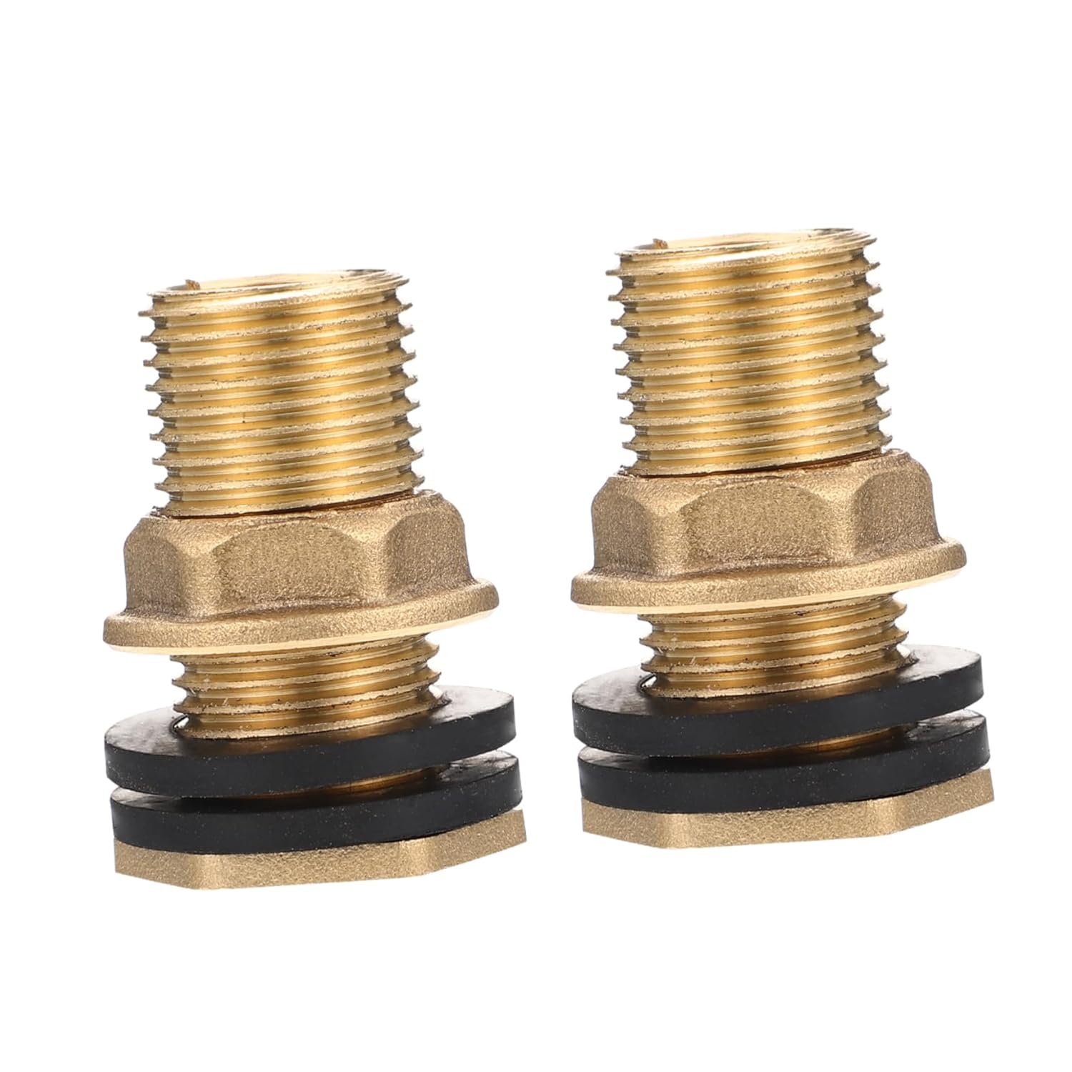 Mobestech 2pcs Tank Connector Adapter Fitting Female to Male Gaskets ...