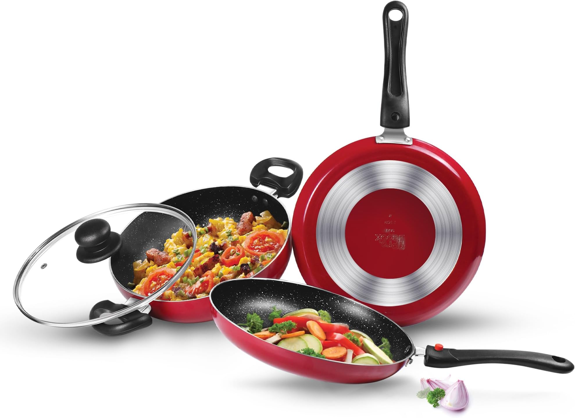 Cello Prima Non Stick Cookware Set 28cm Non Stick Dosa Tawa, Fry Pan ...