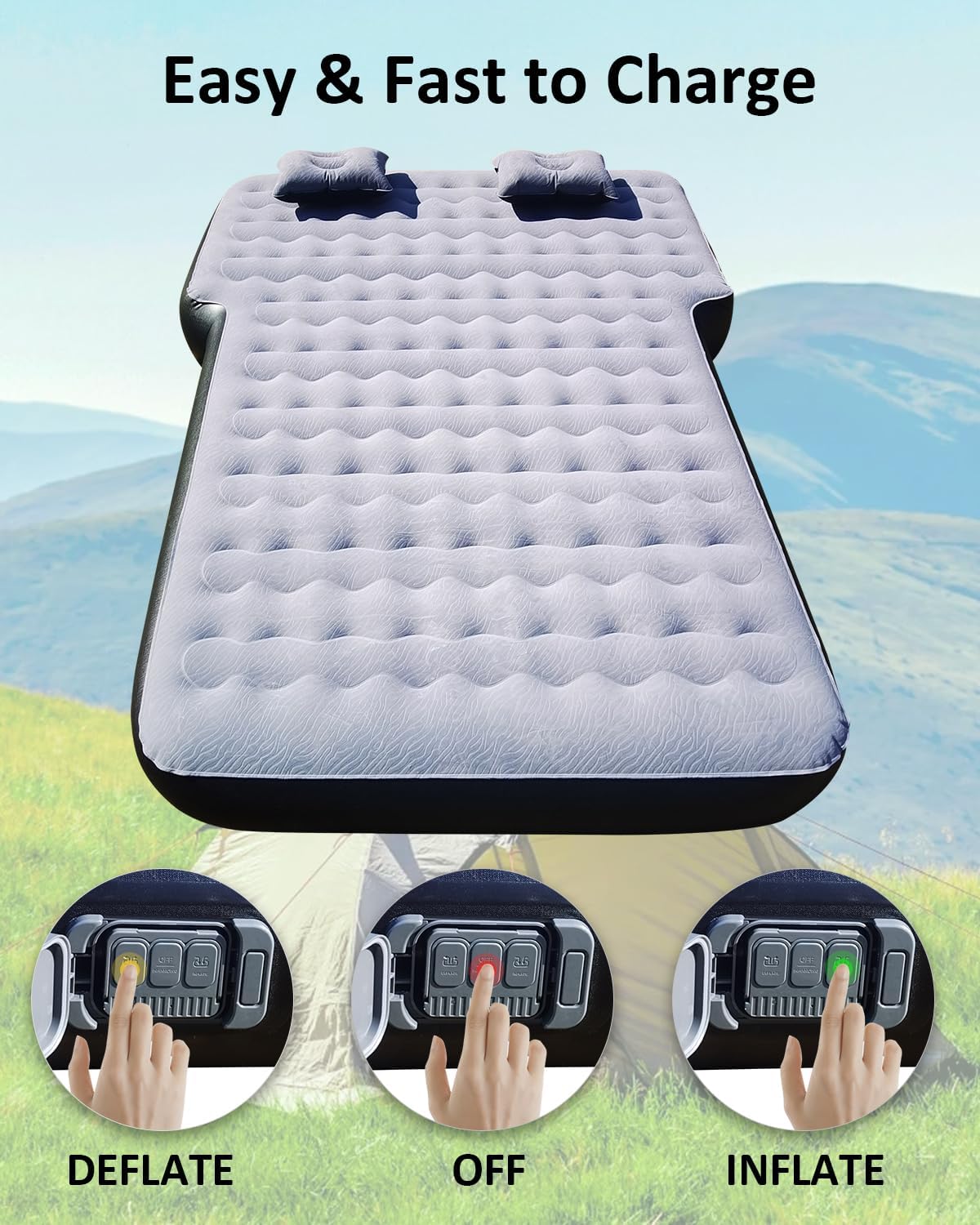 Snapklik.com : MIROZO SUV Air Mattress Bed Ultra Thick For Jeep, Truck ...