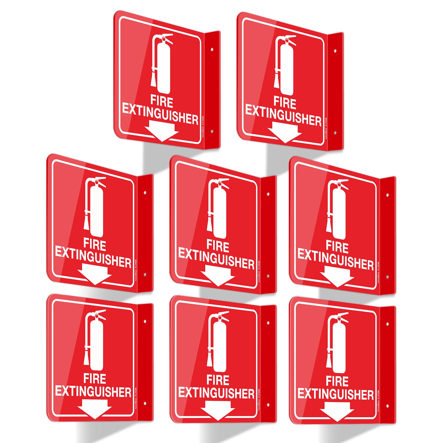 Amazon.com: GicnKeuz Fire Extinguisher Sign, 6" x 6" Fire Extinguisher ...