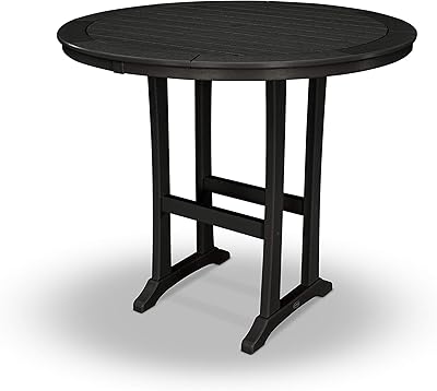 Amazon.com: POLYWOOD Eco-Friendly Bar Table in White : Patio, Lawn & Garden
