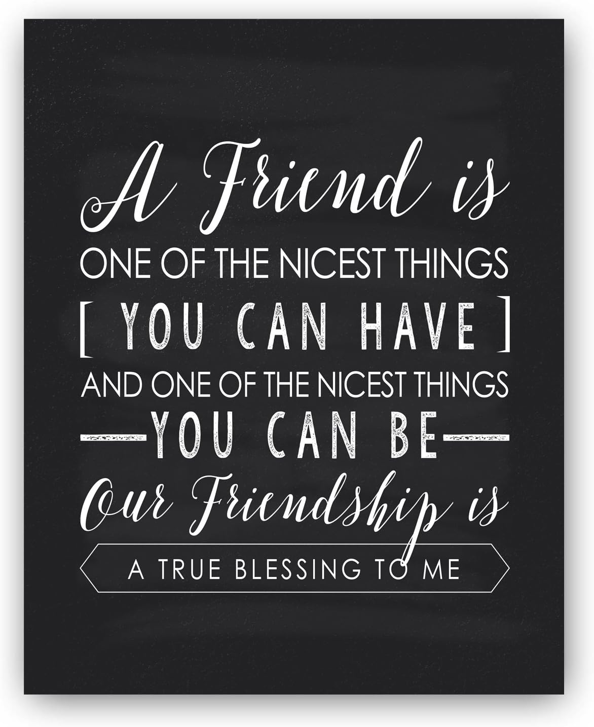 Amazon.com: Friendship Gift Friend Quote Sign, Unique Friendship Gift ...