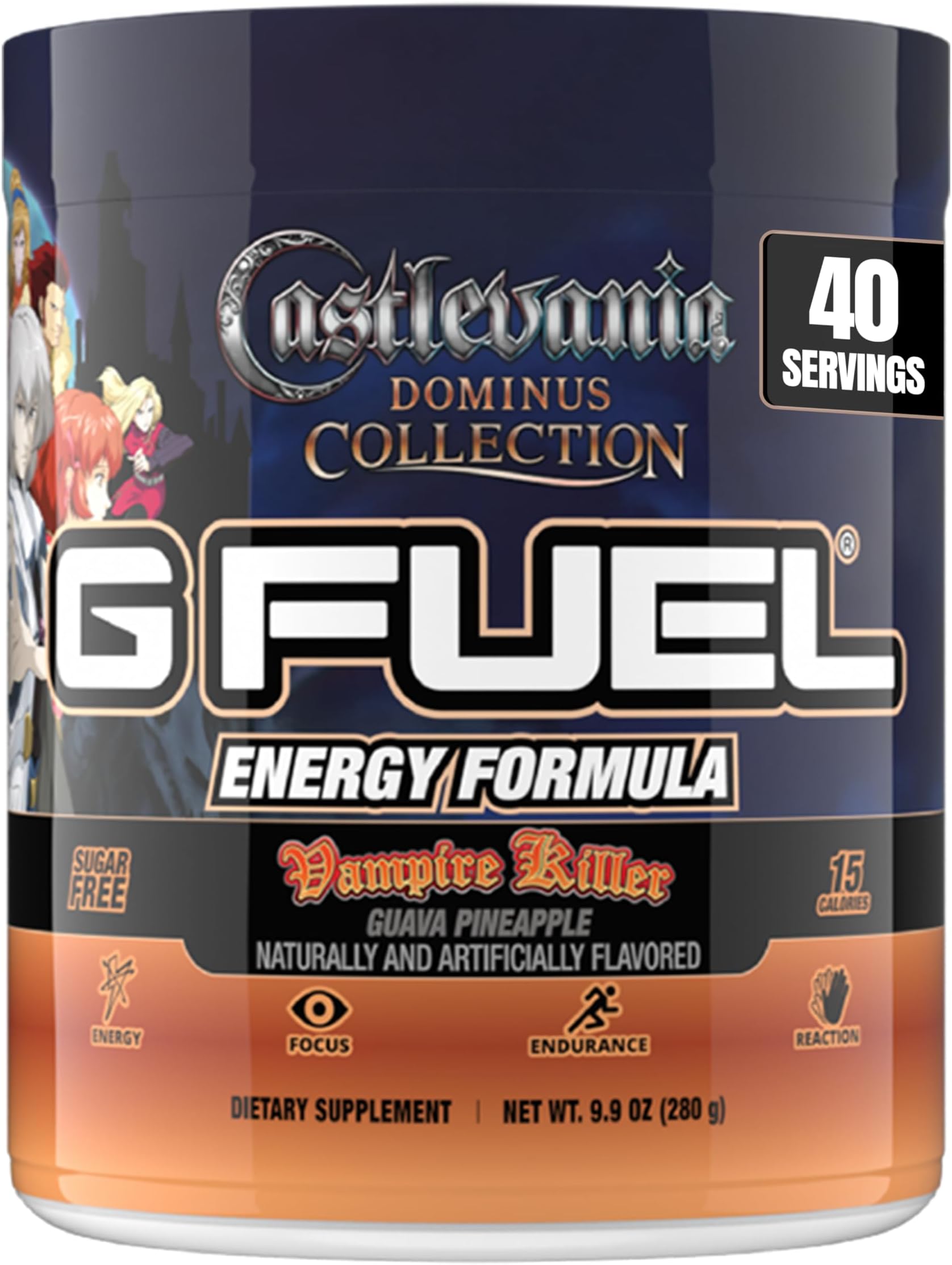 Amazon.com : G Fuel Castlevania Vampire Killer Energy Drink Powder, Pre ...