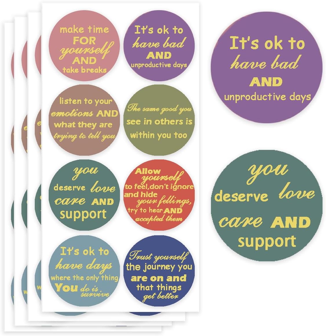 Amazon.com: Yuanchu 100Pcs Suicide Awareness Stickers, Self Adhesive ...
