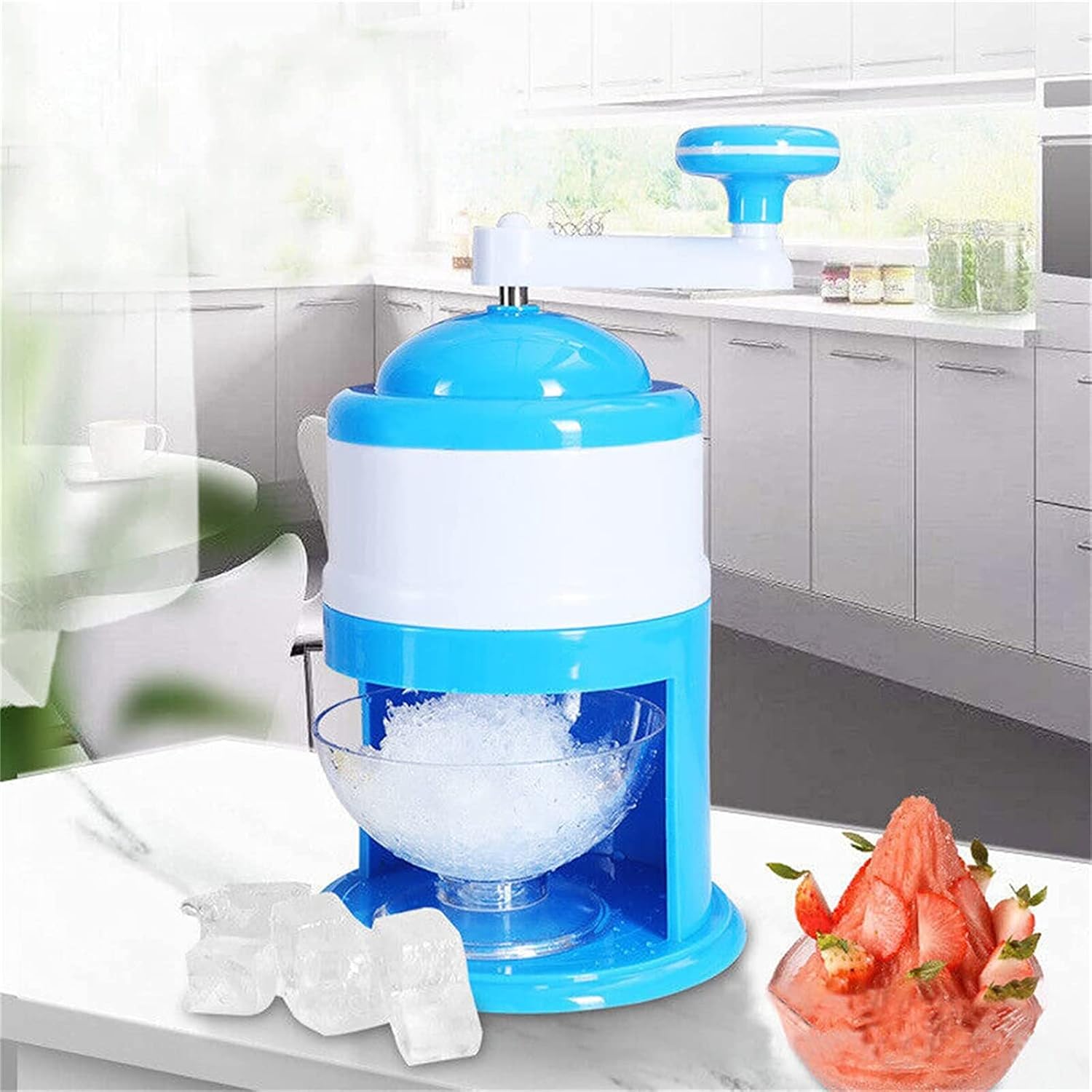 Amazon.com: BROOKE PATEL Shaved Ice Machine Portable Ice Crusher ...