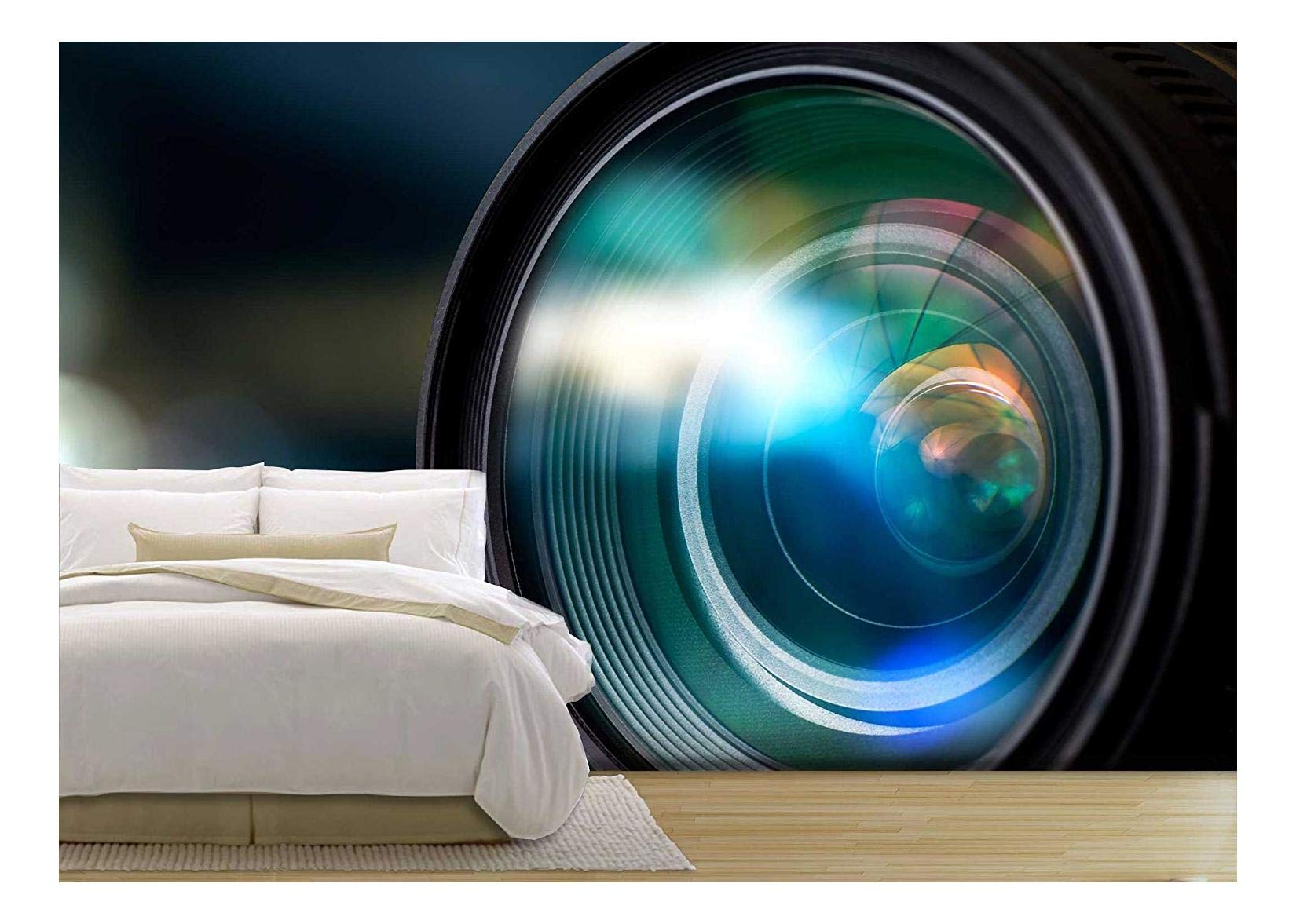 Amazon.com: wall26 - Camera Lens with Lense Reflections - Removable ...