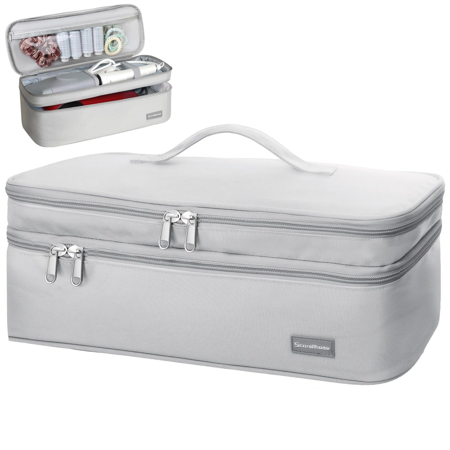 Amazon | SEPWIK ヘアドライヤー収納ケース ポータブル二重層トラベルオーガナイザー 防水 ヘアアイロン収納バッグ ヘアツール ヘア器具 ヘアスタイリングツール ヘアドライヤー ...