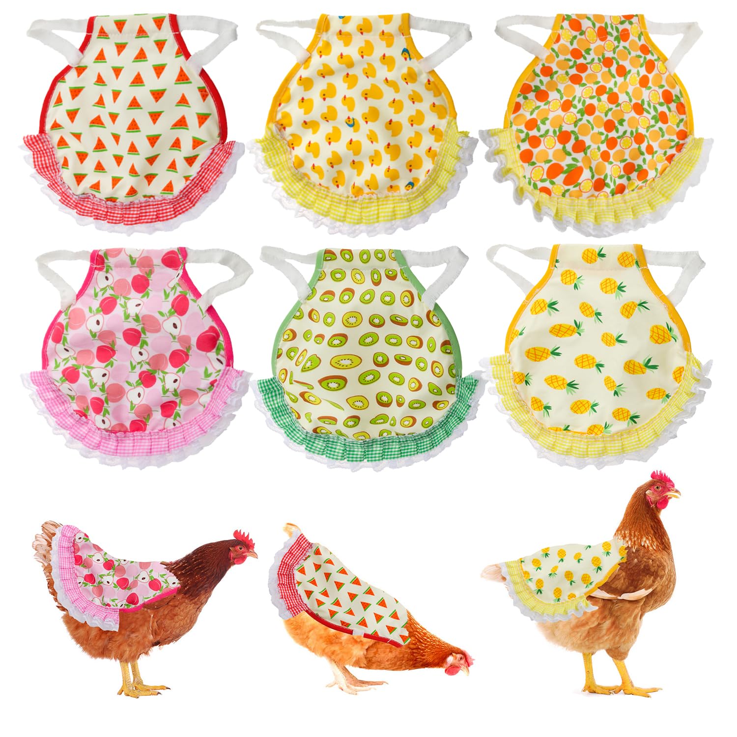 Amazon.com: 6Pcs Chicken Saddle for Hens, FANGCAO Saddle Apron for Hen ...