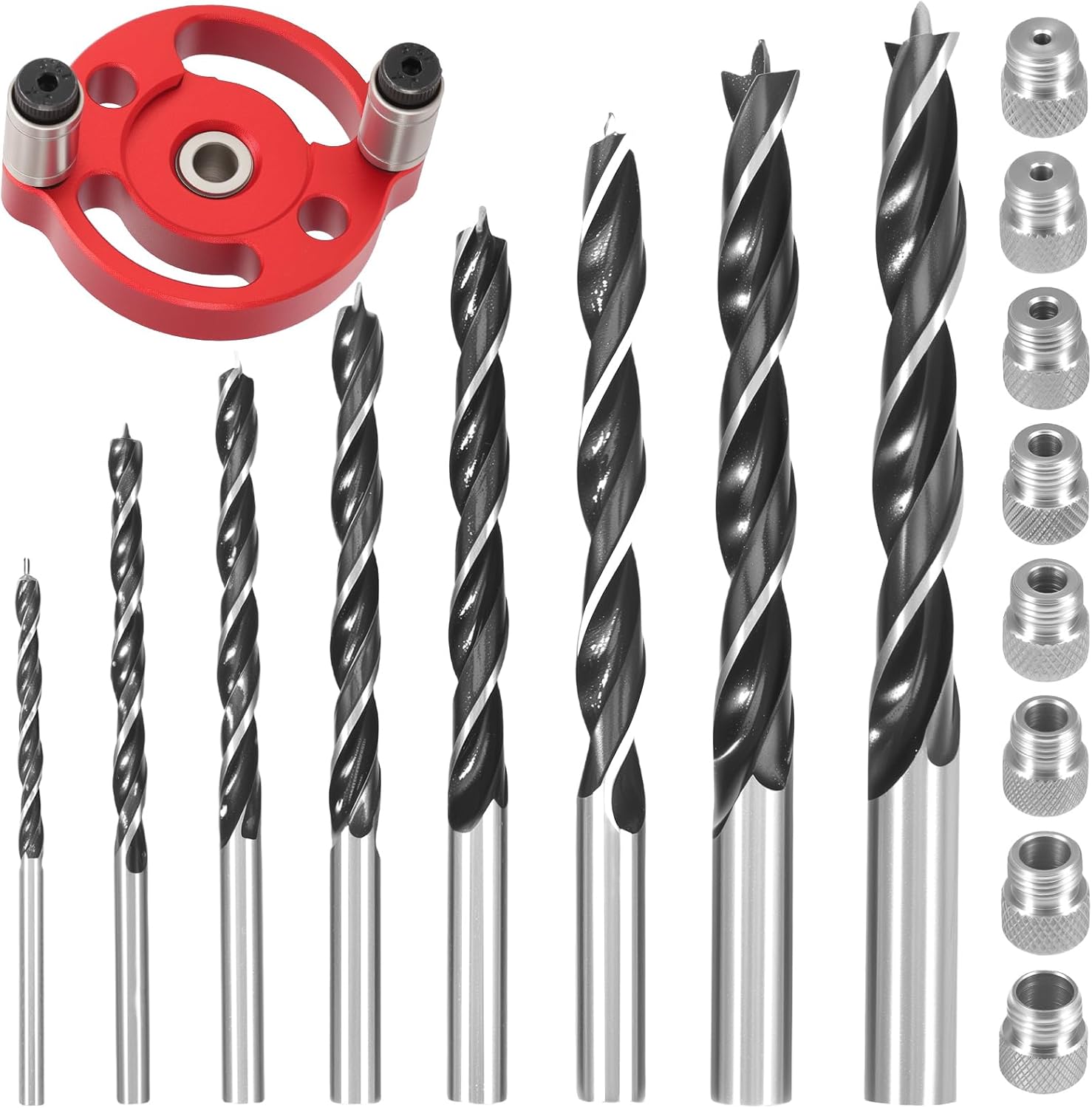Drill Guide Locator, Aluminum Alloy Self Centering Dowel Jig, Straight ...