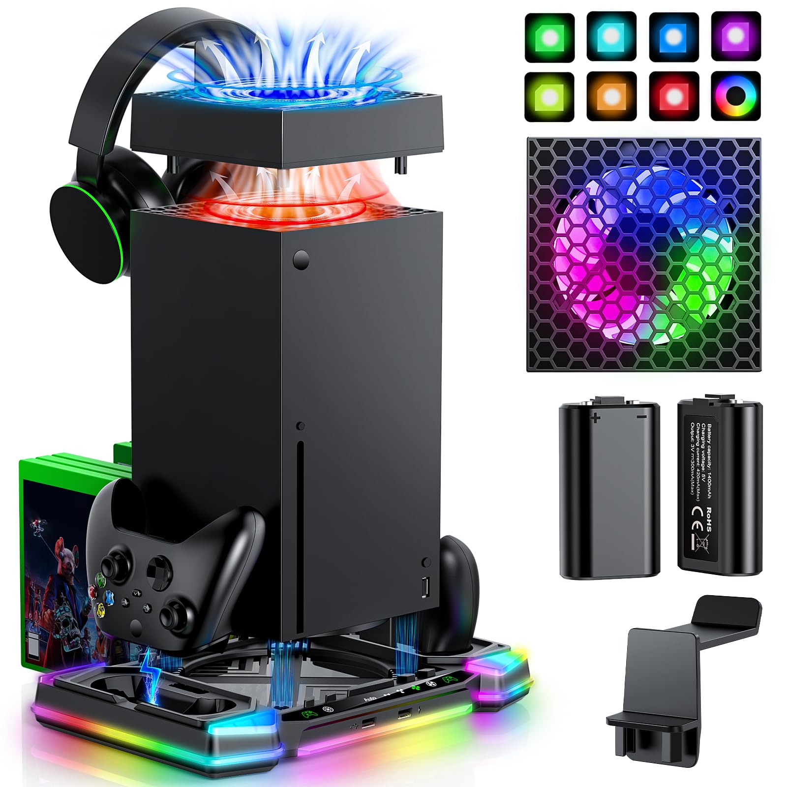 Best Xbox Series X Cooling Stand Cooling Fan Stand For Xbox Series S ...