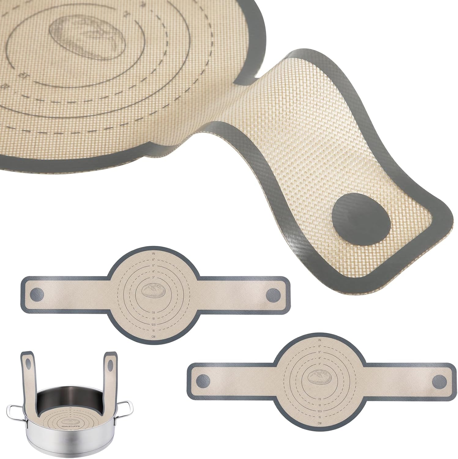 Amazon.com: 2pcs Oval Bread Sling for Dutch Oven, 8.27x22.05 Inch ...