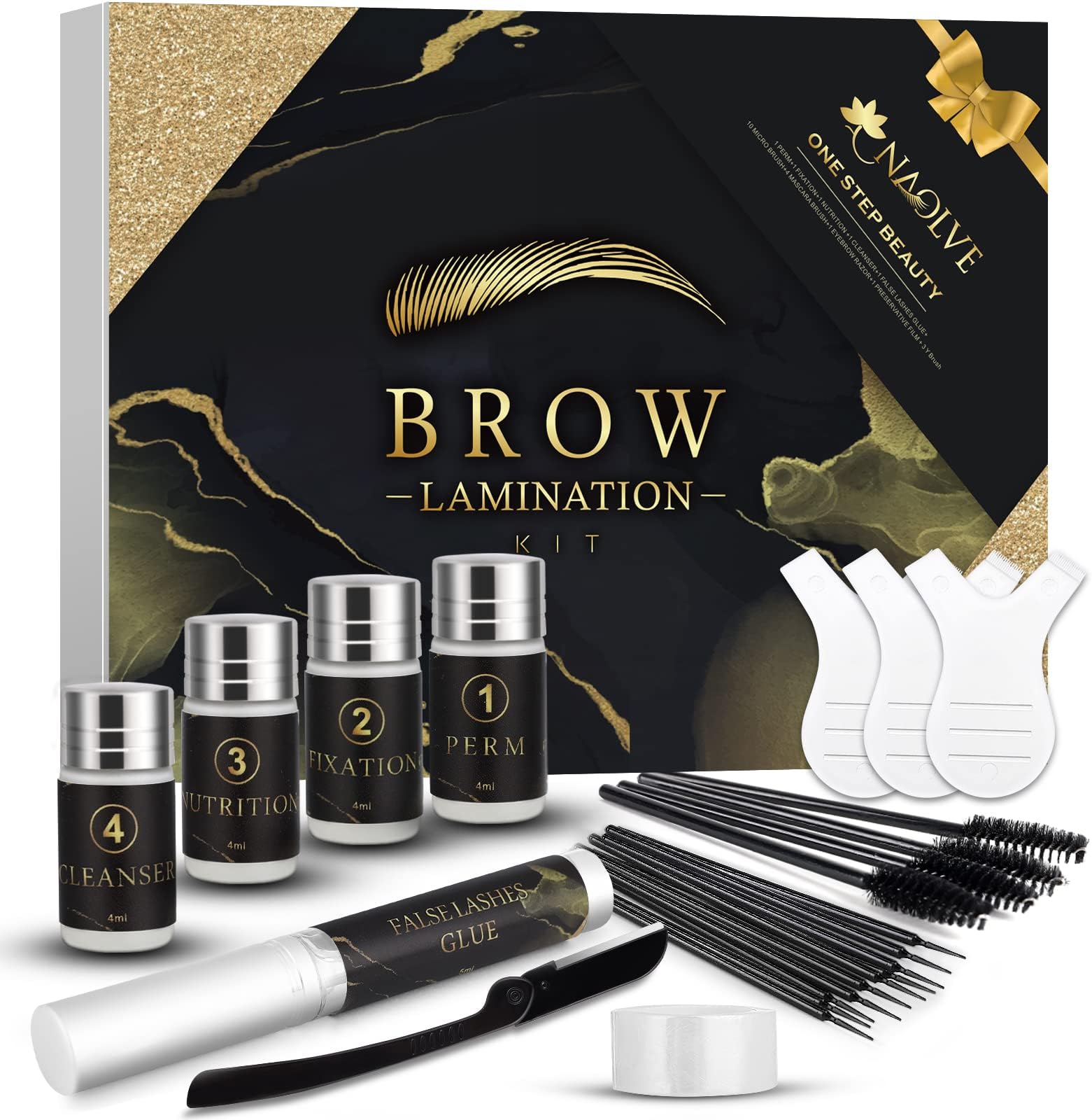Amazon.com : Eyebrow Lamination Kit | NAOLVE Brow Lamination Kit | At ...