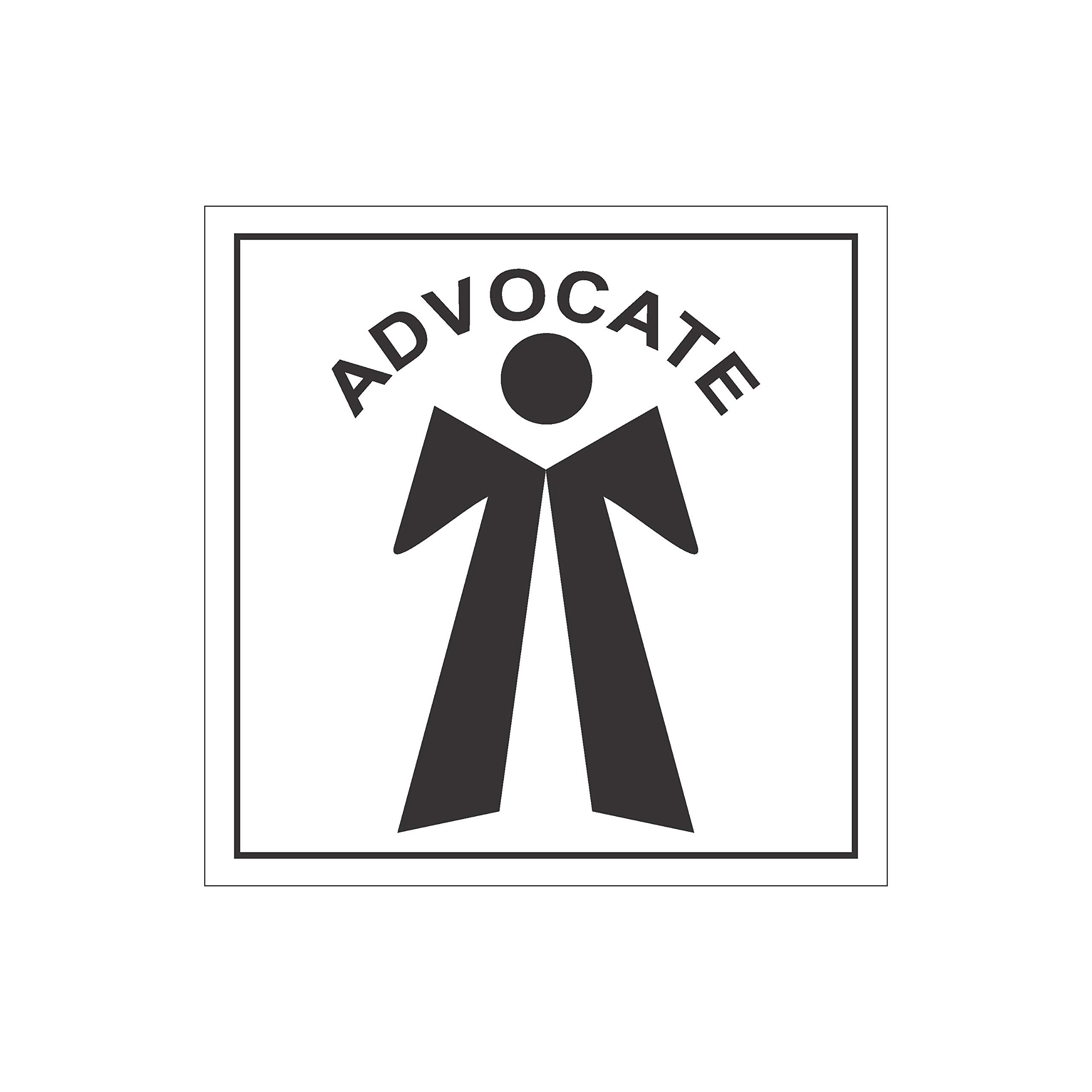 Advocate Band Logo Law Or Lawyer Seal With Banner Stock Illustration