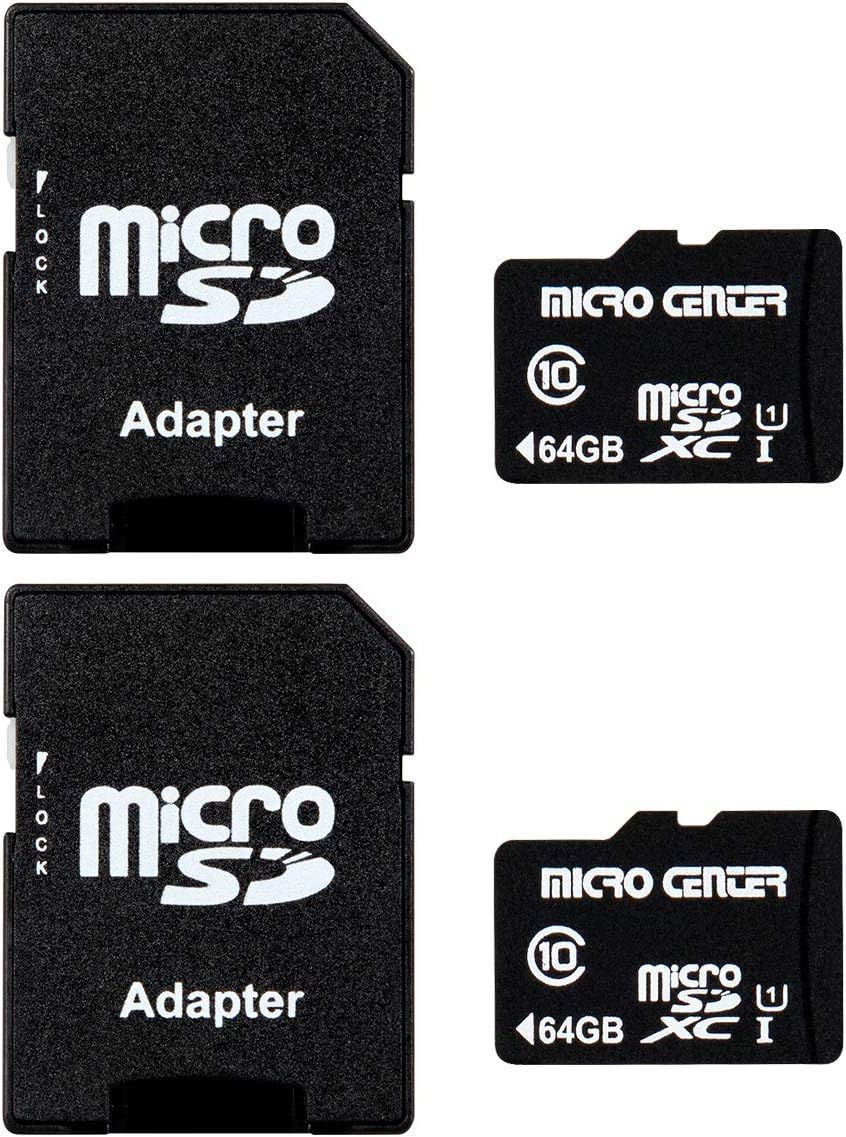 Amazon.com: INLAND Micro Center 64GB Class 10 MicroSDXC Flash Memory Card with Adapter for ...