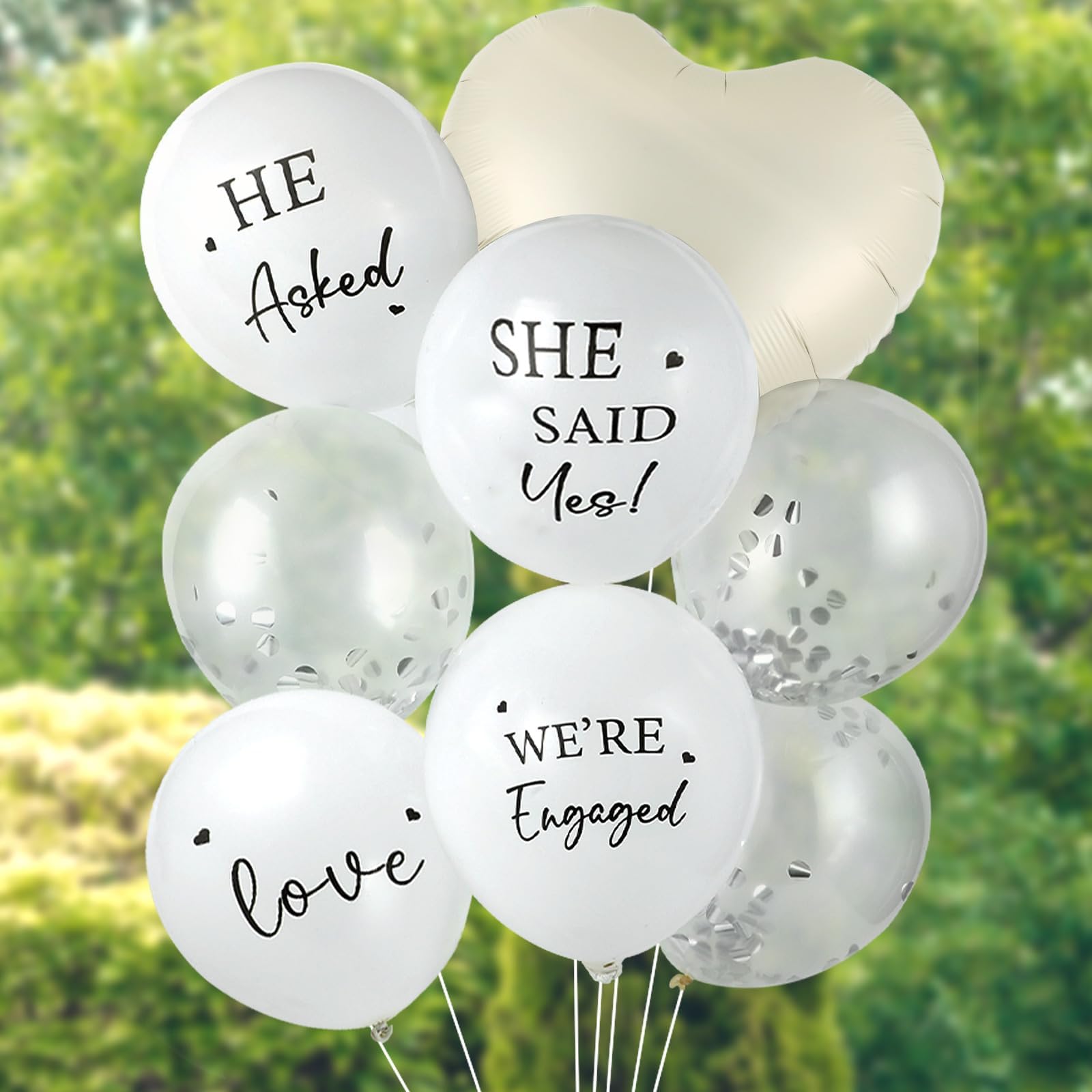 Amazon.com: 54Pcs Engagement Party Balloons Engagement Party ...