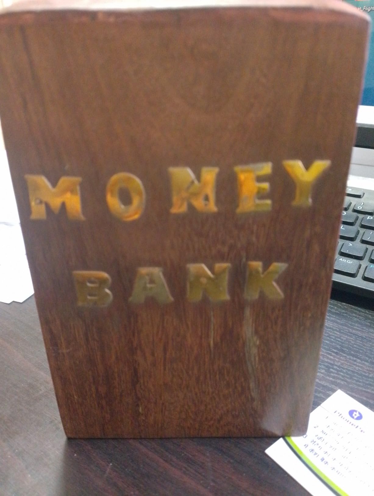 AYERAH ENTERPRISES Wooden Piggy Bank for Kids, 15.5 * 11 * 11cm ...