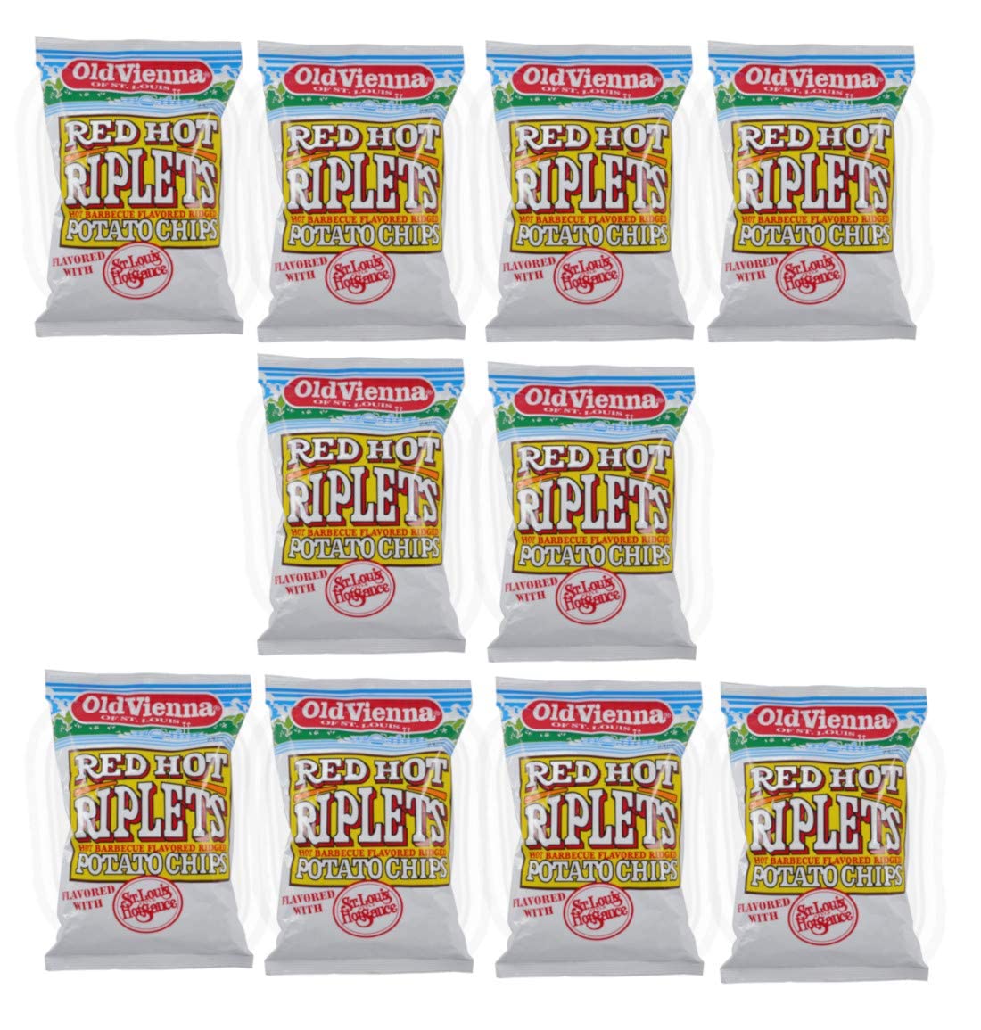 Amazon.com: Old Vienna of St. Louis Snacks (Red Hot Riplets Hot ...