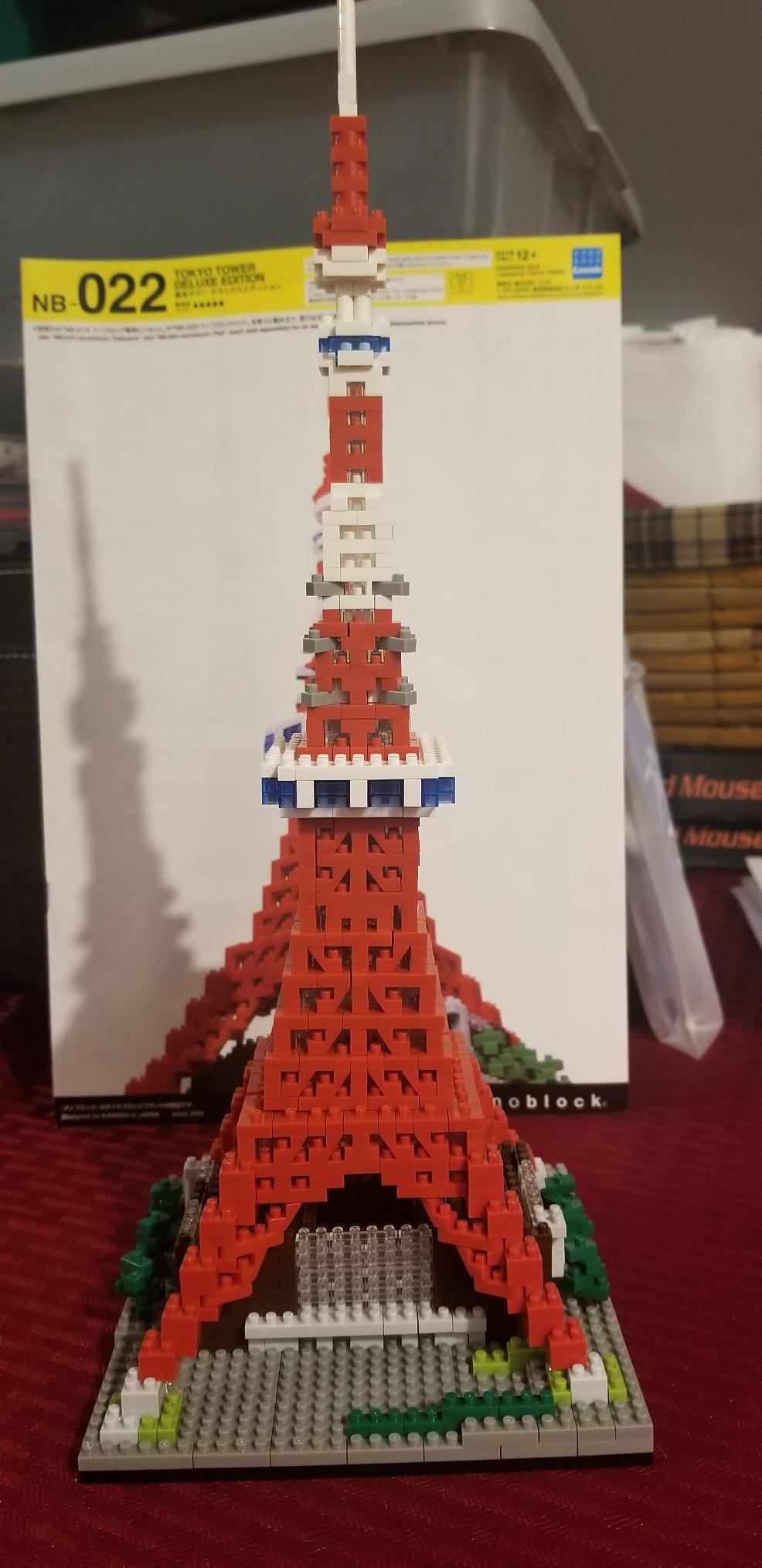 Amazon.com: Nanoblock Tokyo Tower Deluxe Edition Building Kit : Arts ...