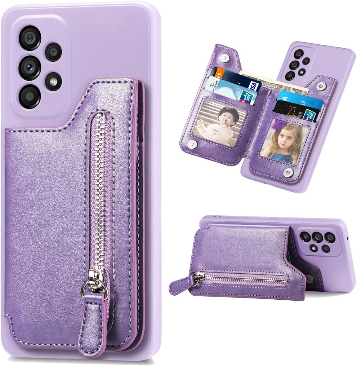 Amazon.com: JanCalm A23 5G Case Card Holder, for Samsung A23 5G Case ...