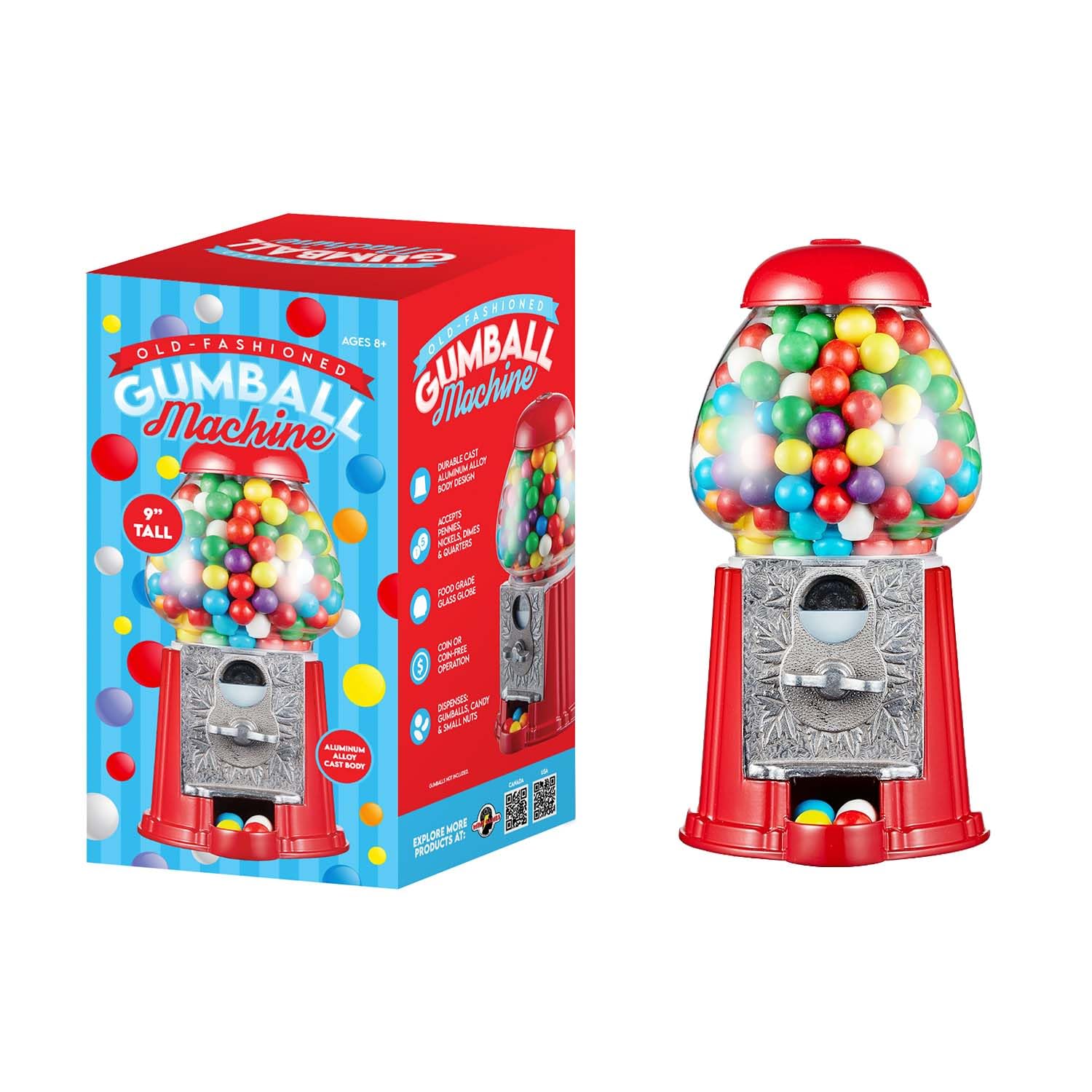 Amazon.com: Tradeopia 9" Gumball Machine for Kids and Adults, Old ...