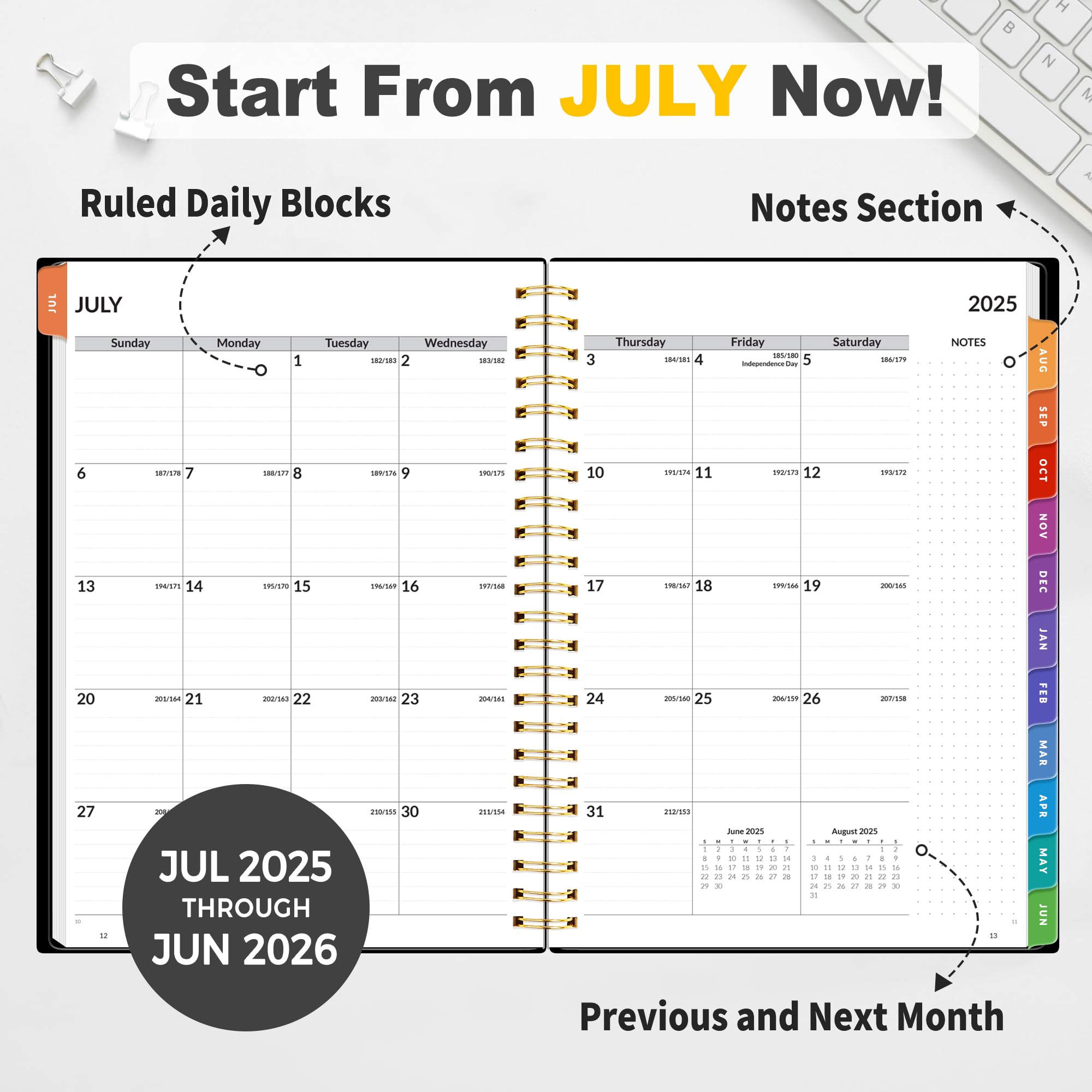 Daily Schedule Planner GETINK 2025-2026 Appointment Planner - Weekly ...
